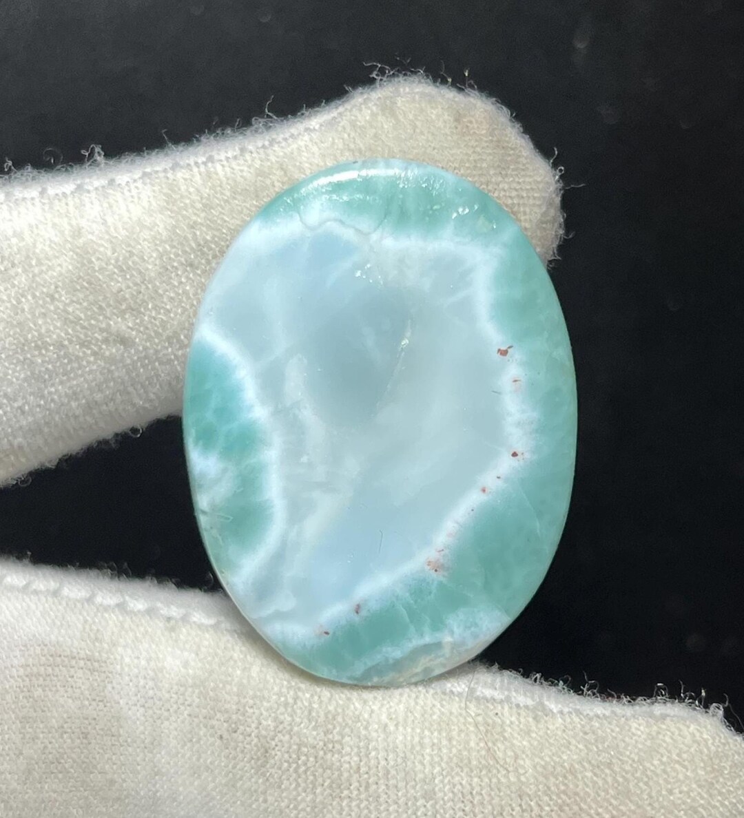 Pattern Larimar Oval Cabochon, Jewelry Making (40x30x5 Mm, 58.80 Crt ...