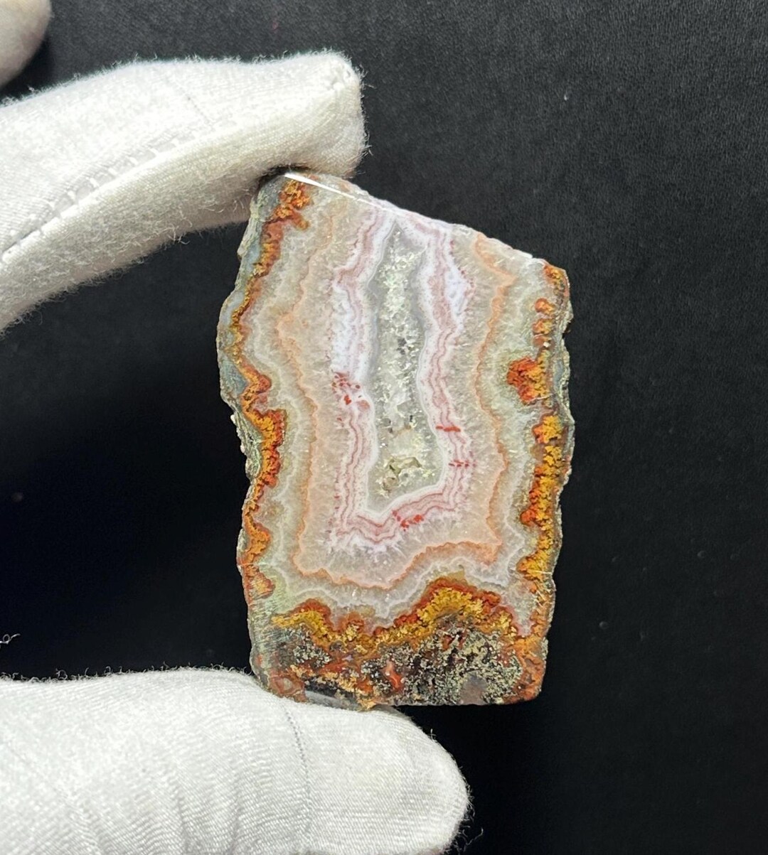Natural Seam Agate Slab , Seam Agate Lapidary Slab , Natural Stone ...