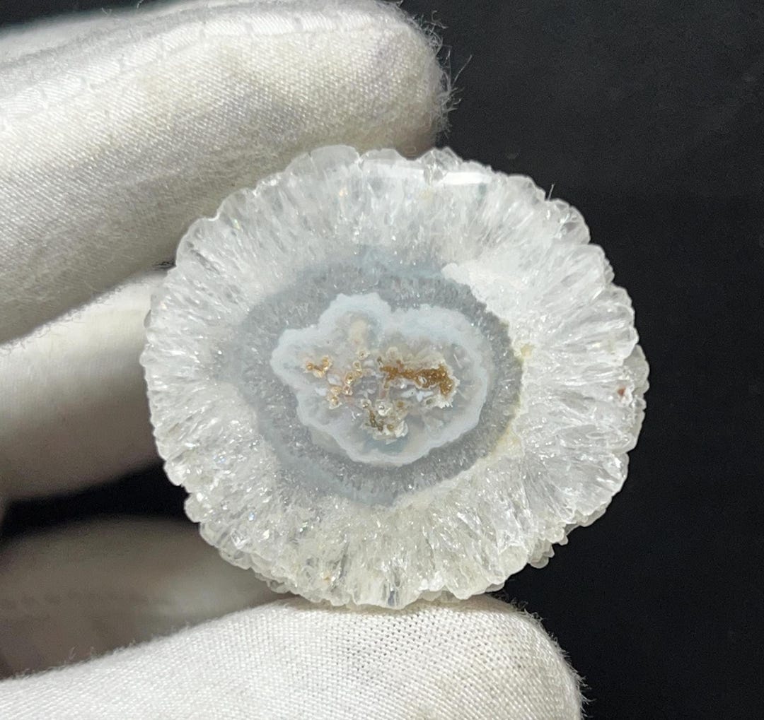 Solar Quartz Slice: Fancy Cut Gemstone Pendant (37x34x5 Mm) - Etsy
