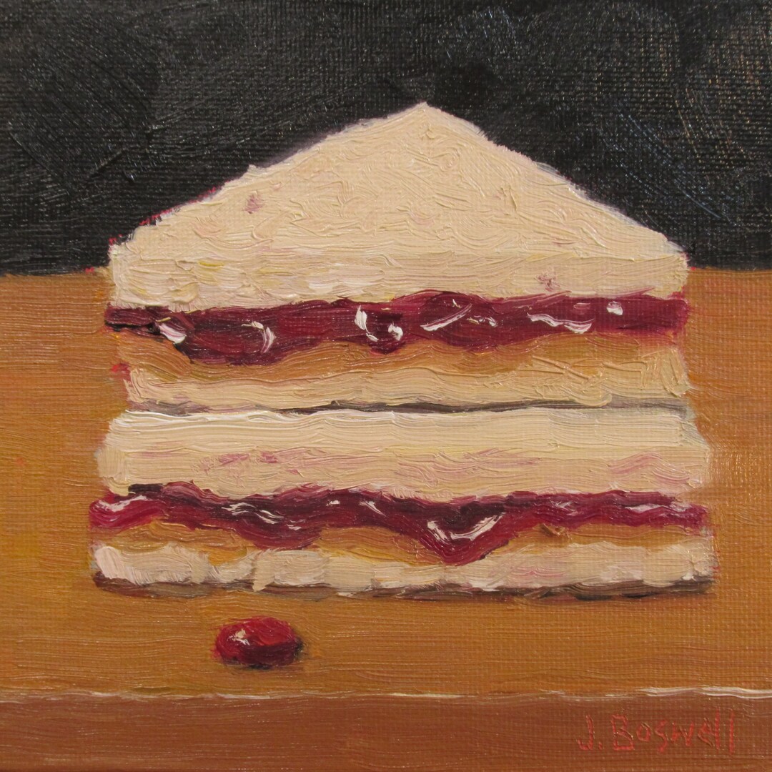 Original Jennifer Boswell PB and J Sandwich Kitchen Painting Textured ...