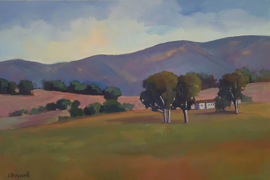 Jennifer Boswell Santa Barbara Art 36x24 Canvas Print From Original Oil ...