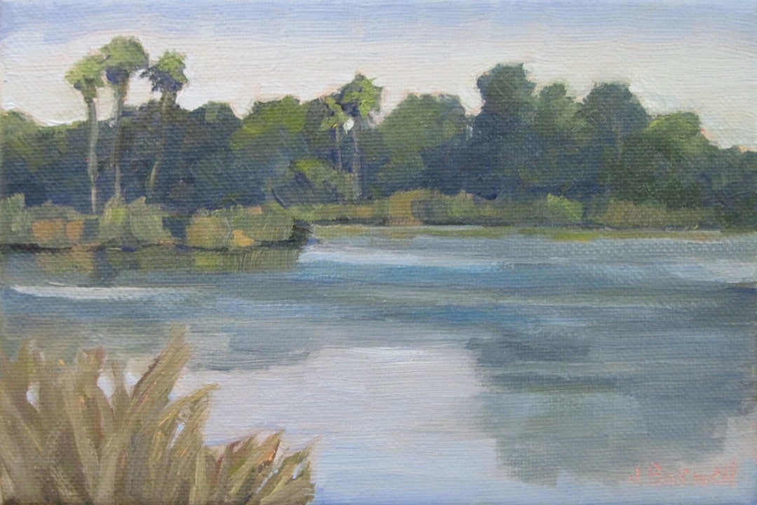 Jennifer Boswell 8x12 Santa Barbara Art Bird Refuge Signed Canvas Print ...