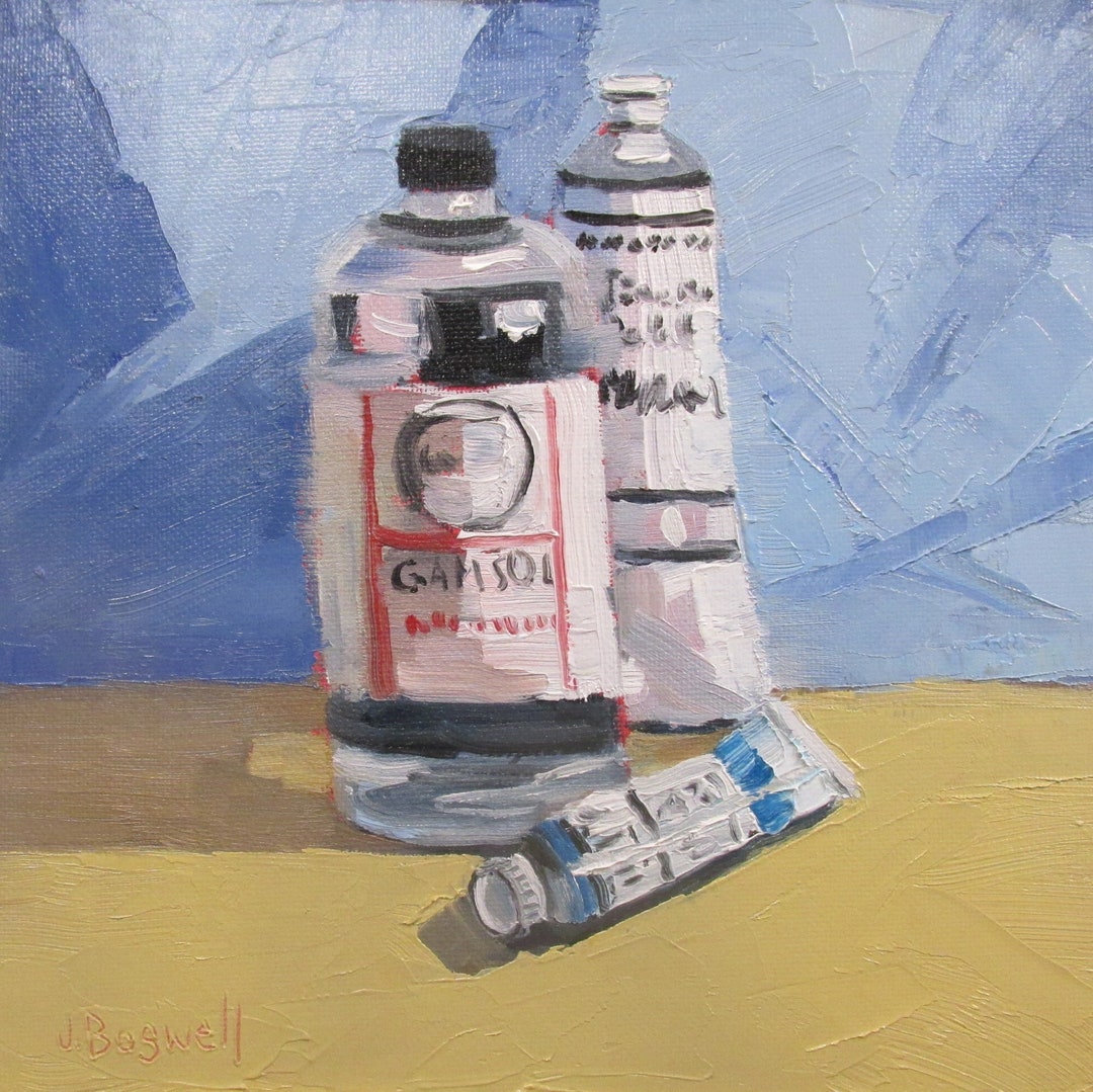 Original Jennifer Boswell 8x8 Artist Paint Tools Kitchen Painting ...