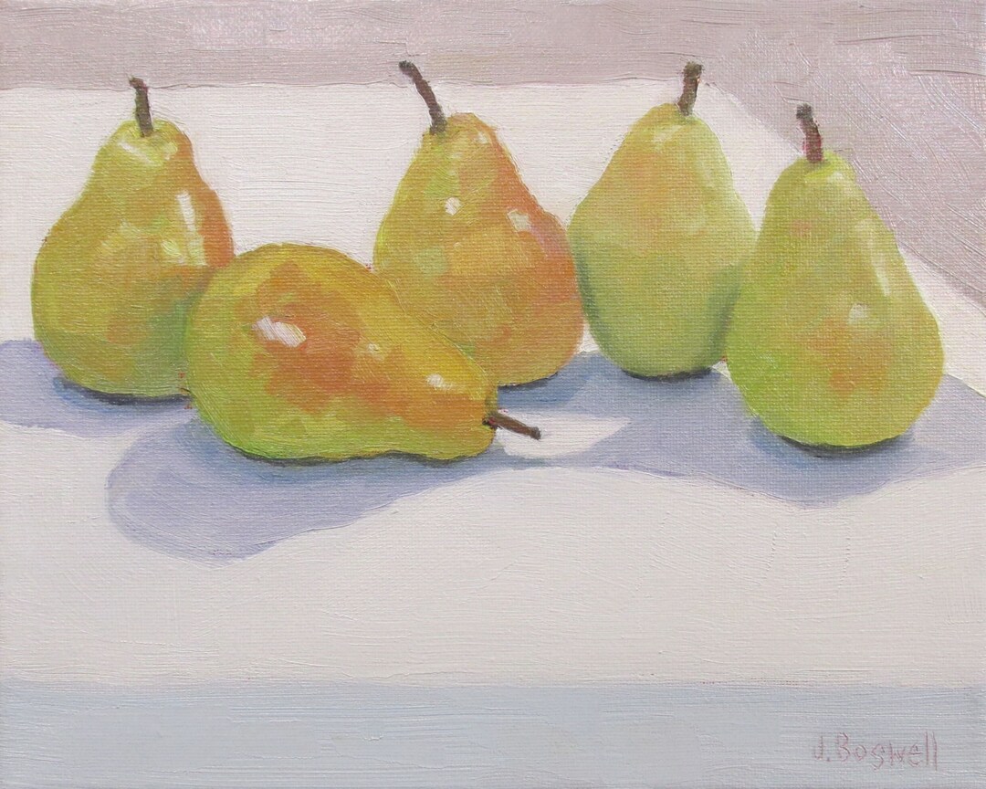 Jennifer Boswell Pears 8x10 Canvas Print From Original Oil Painting ...