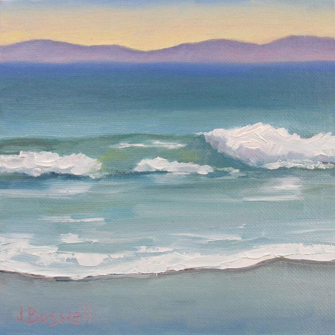 Jennifer Boswell 12x12 Santa Barbara Art Canvas Print From Original Oil ...