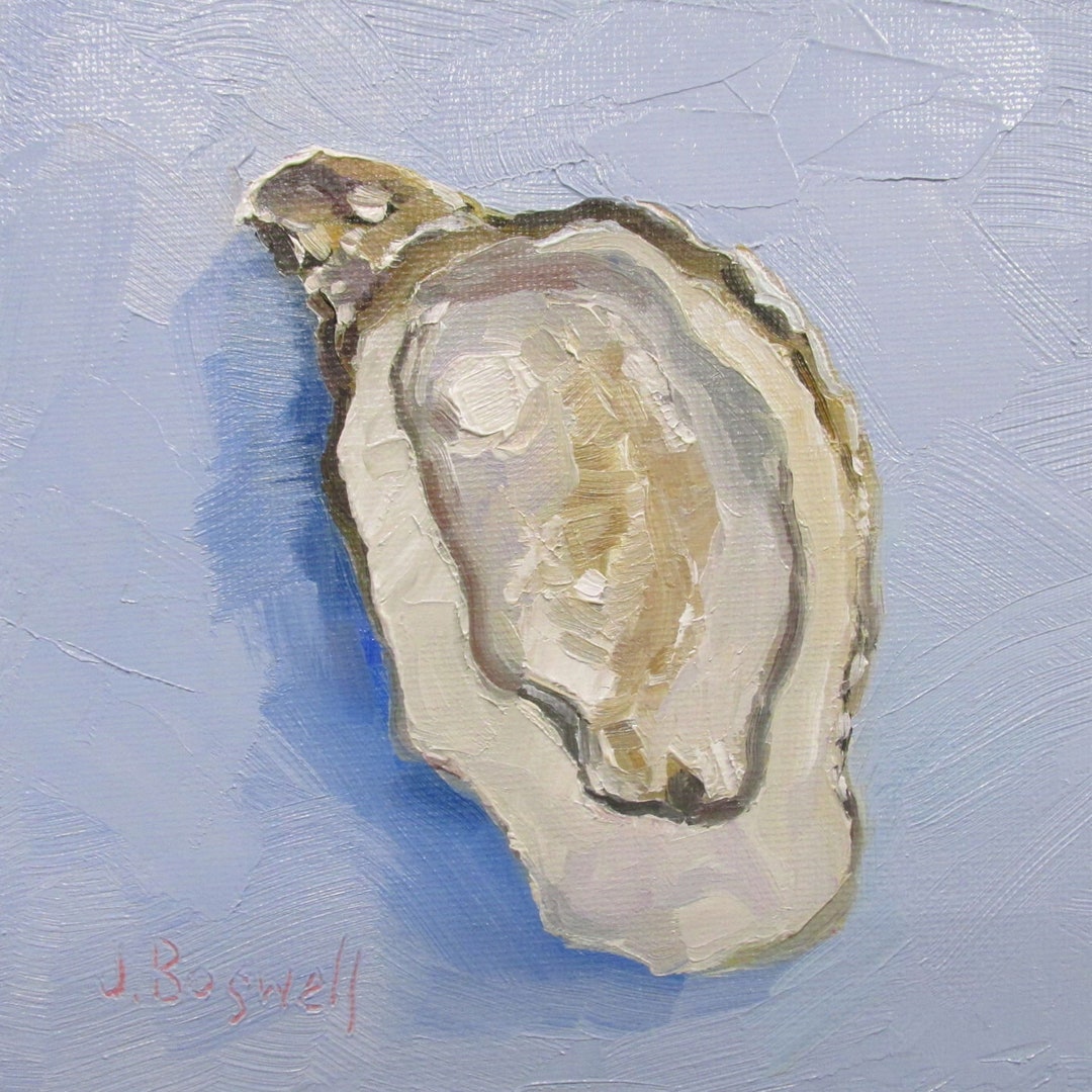 Jennifer Boswell 8x8 Oyster Signed Canvas Print From Original Oil ...