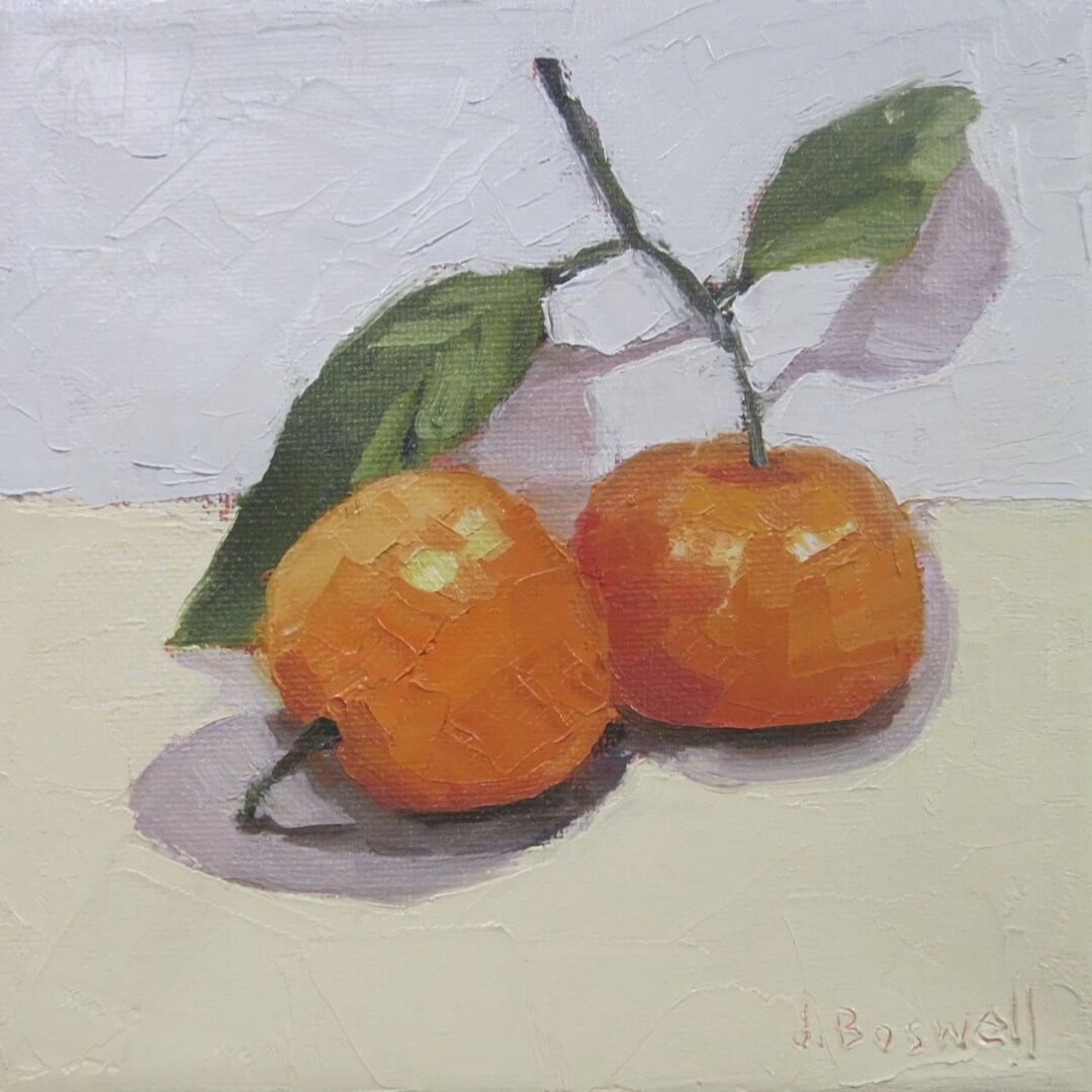 Jennifer Boswell 8x8 Tangerines Signed Canvas Print From Original Oil ...