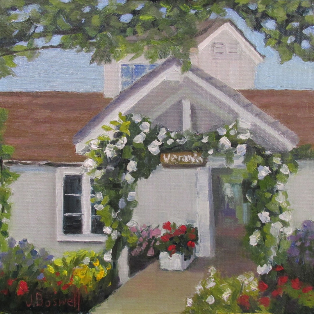 Jennifer Boswell 12x12 Santa Barbara Signed Canvas Print From Original ...