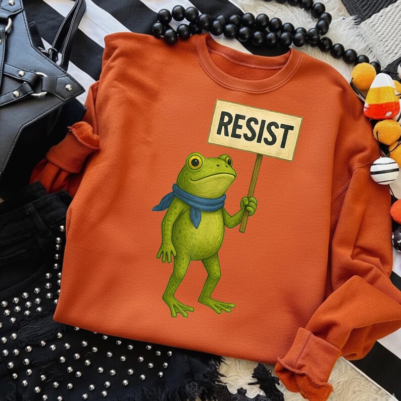 Resist Portland Frog PNG, Protest Sign Cartoon, PNW Activist Art ...