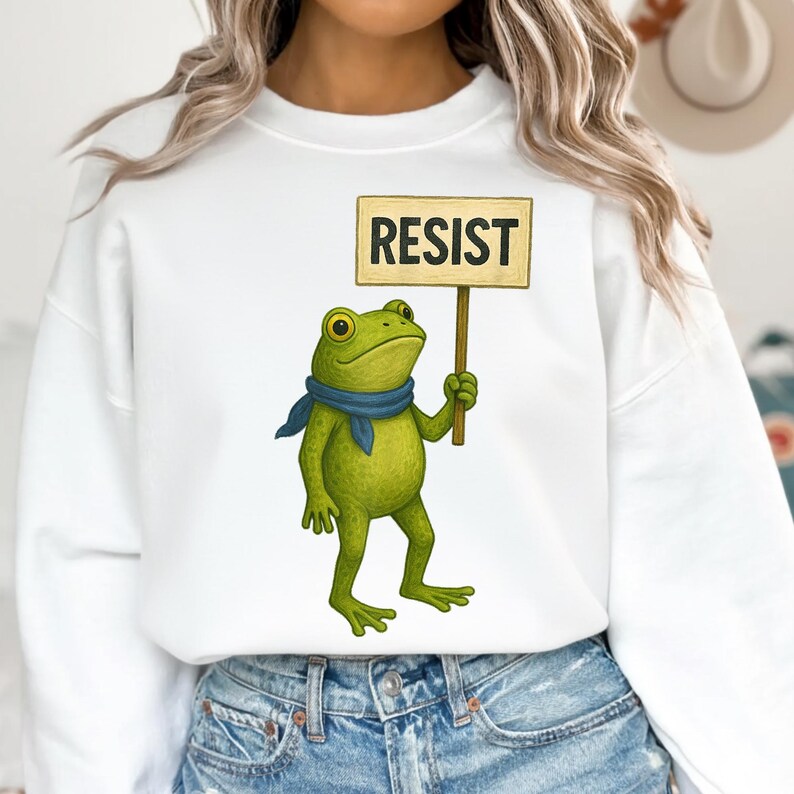 Resist Portland Frog PNG, Protest Sign Cartoon, PNW Activist Art ...