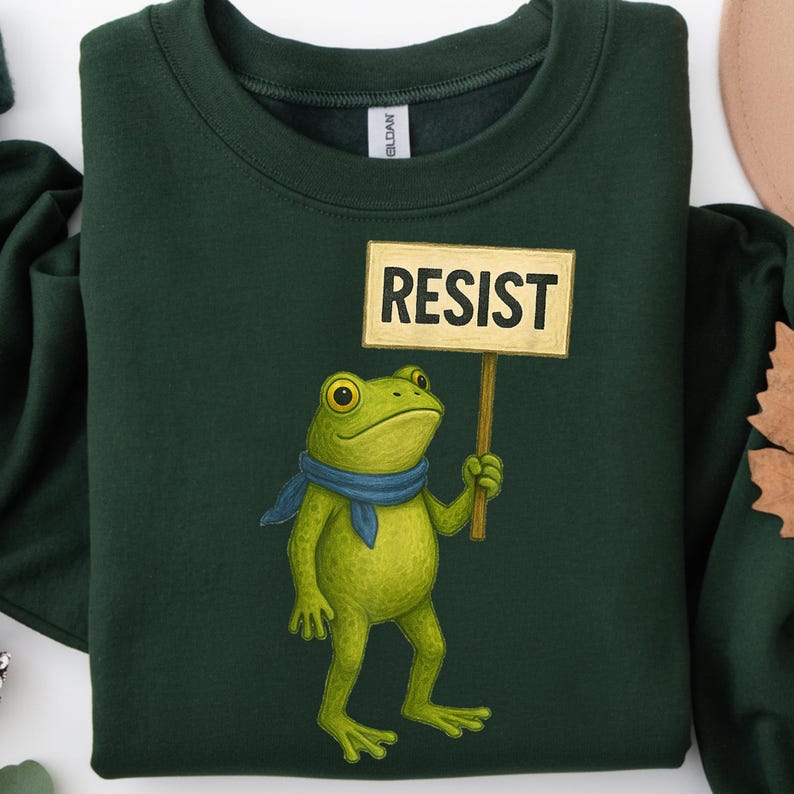 Resist Portland Frog PNG, Protest Sign Cartoon, PNW Activist Art ...