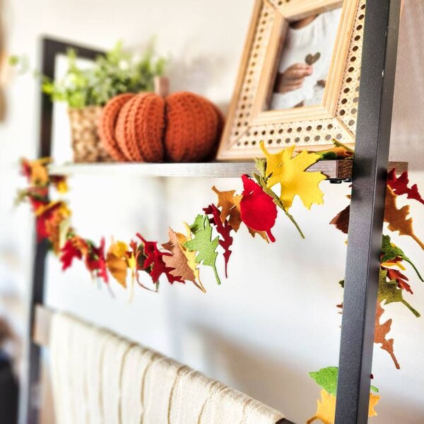 Fall Felt Leaf Garland - Etsy