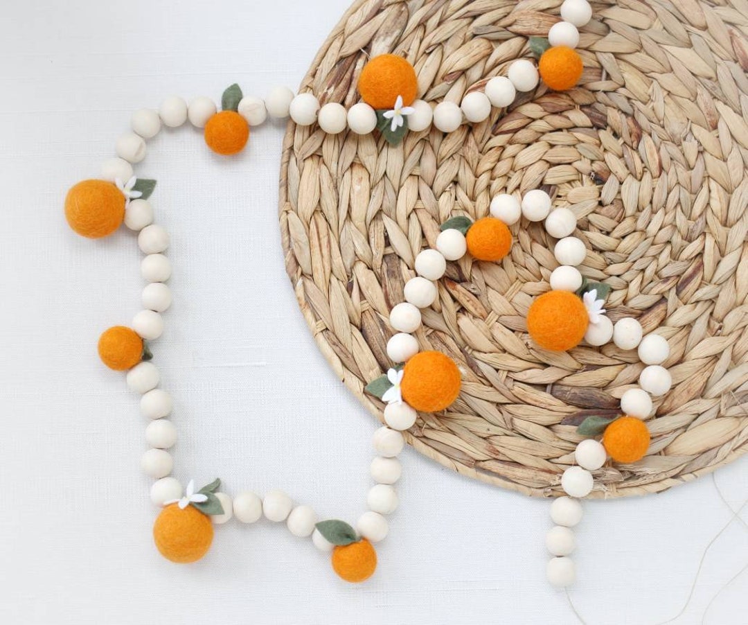Little Cutie Orange Wall Garland- Cutie Baby Shower- Birthday Banner ...