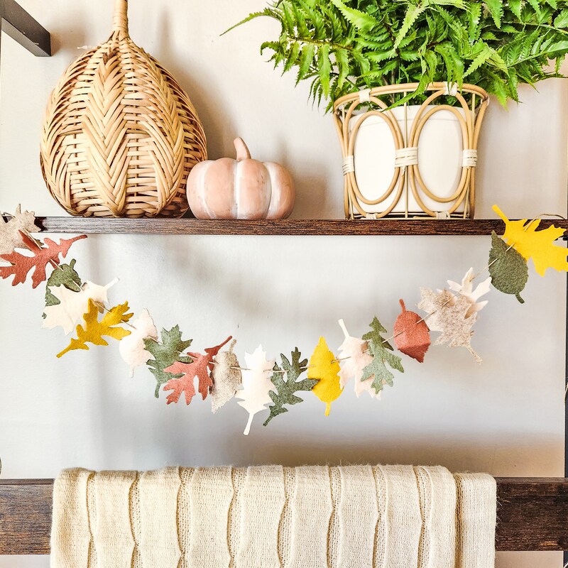 Fall Felt Leaf Garland - Etsy