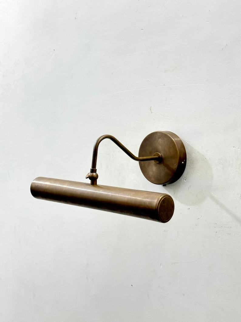 Solid Brass Picture Light - Vintage Style - 15 Inch - Etsy