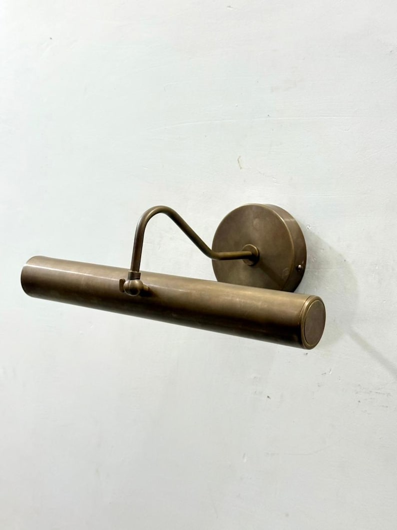 Solid Brass Picture Light - Vintage Style - 15 Inch - Etsy