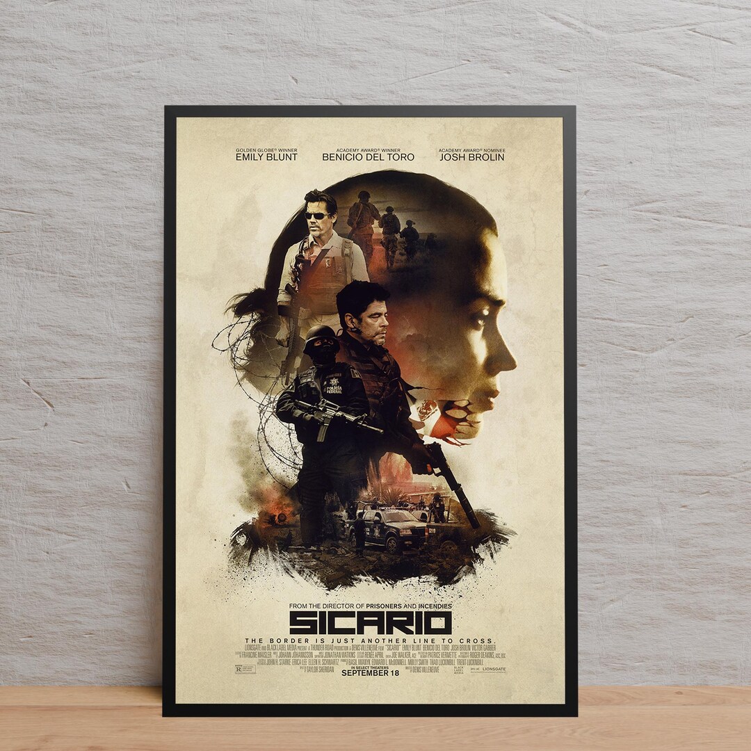 Sicario Poster, Emily Blunt Wall Art, Gift Poster, Wall Decor, Home ...