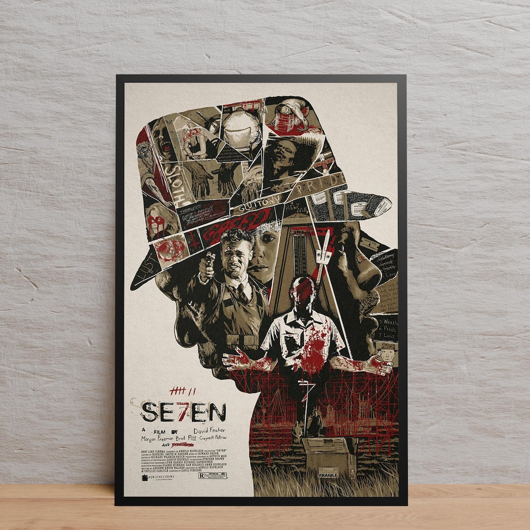 Se7en Poster, Somerset Wall Art, Gift Poster, Wall Decor, Home Decor ...
