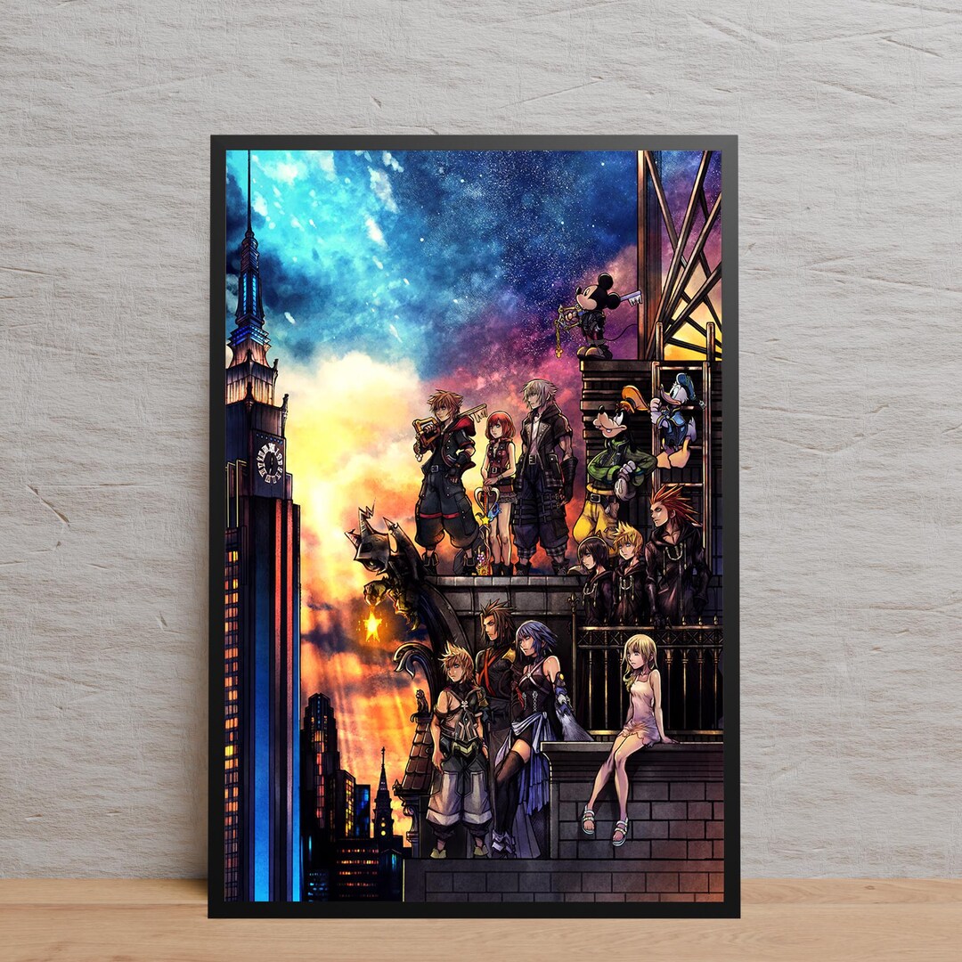 Kingdom Hearts Poster, Sora Wall Art, Gift Poster, Wall Decor, Home ...