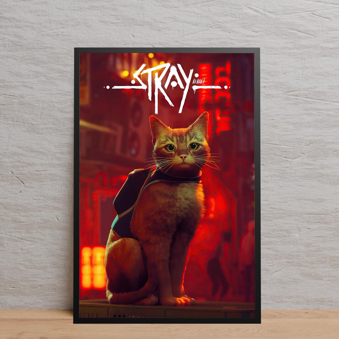 Stray Poster, Adventure Game Wall Art, Gift Poster, Wall Decor, Home ...