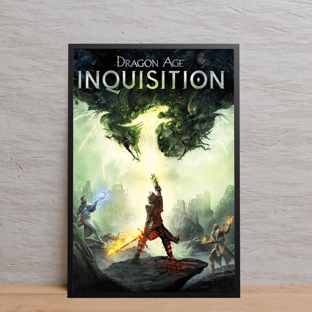 Dragon Age Poster, Inquisition Wall Art, Gift Poster, Wall Decor, Home ...