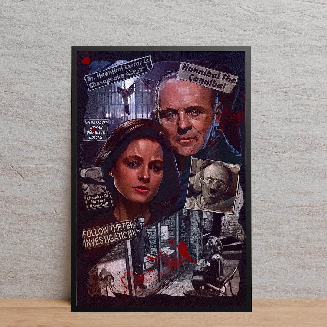 The Silence of the Lambs Poster, Hannibal Lecter Wall Art, Gift Poster ...