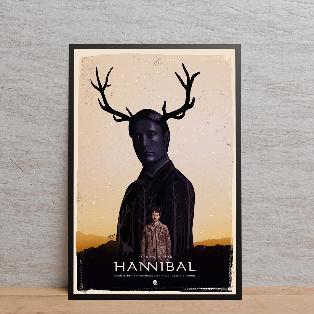 Hannibal Poster, Hannibal Lecter Wall Art, Gift Poster, Wall Decor ...