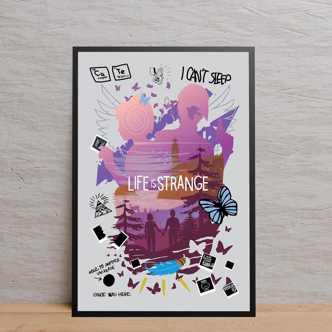Life is Strange Poster, Max and Chloe Morgan Wall Art, Gift Poster ...