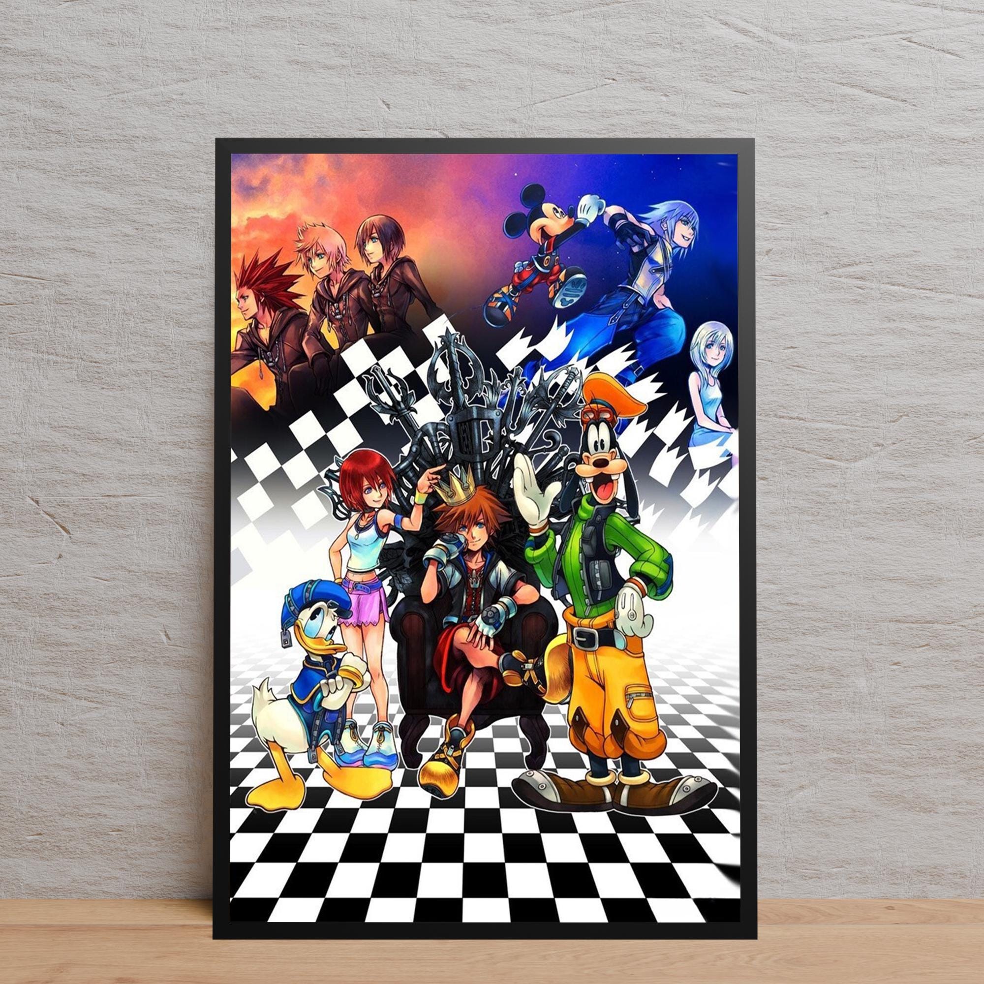 Kingdom Hearts Poster, Sora Wall Art, Gift Poster, Wall Decor, Home ...