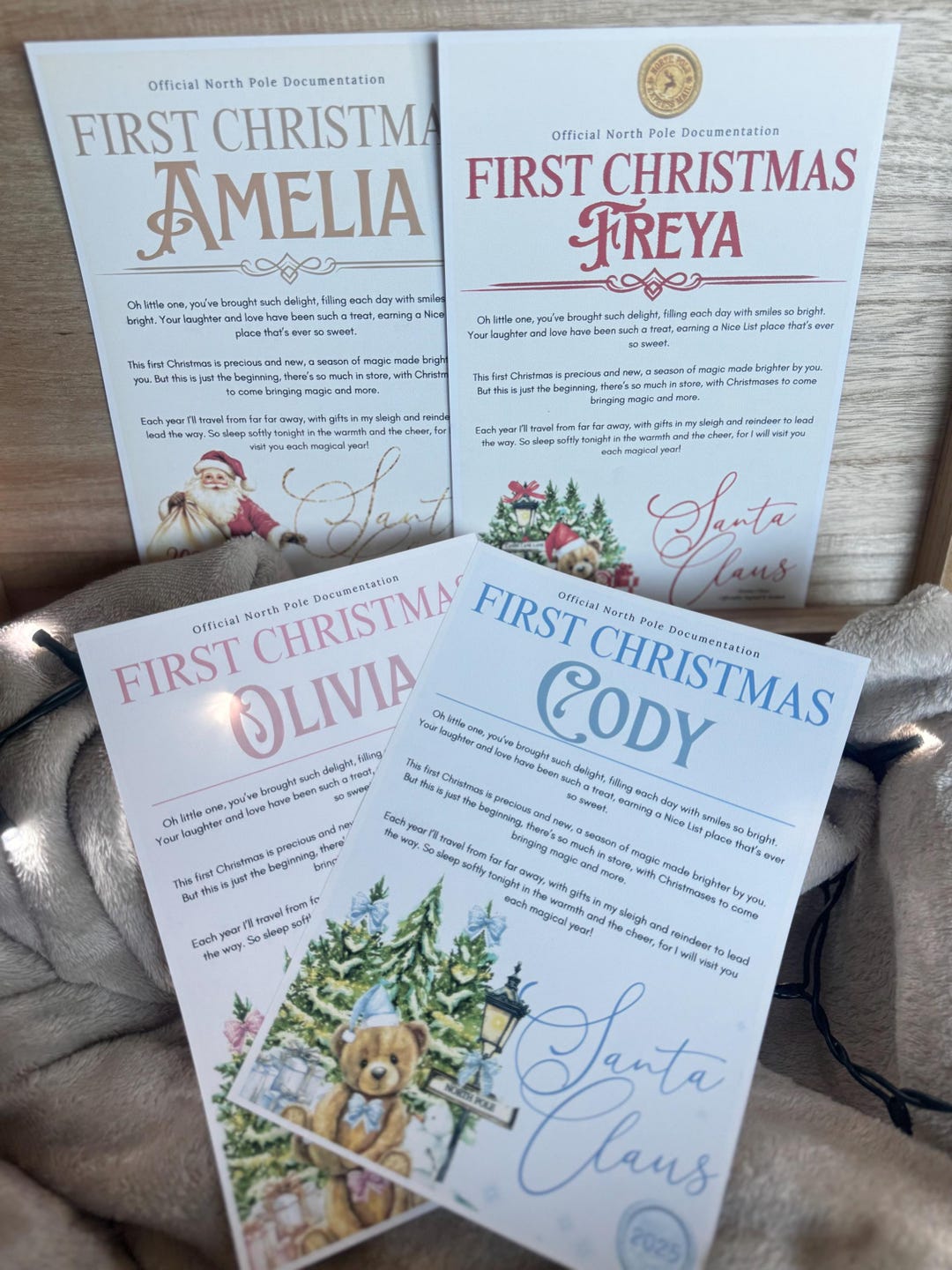 First Christmas Letter - Etsy