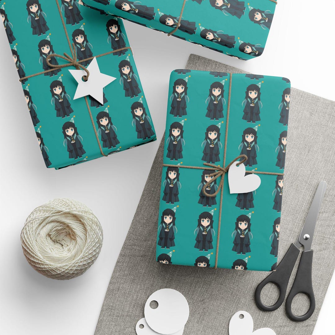 Chibi Muichiro Gift Wrap, Demon Slayer, Kimetsu No Yaiba, KNY - Etsy