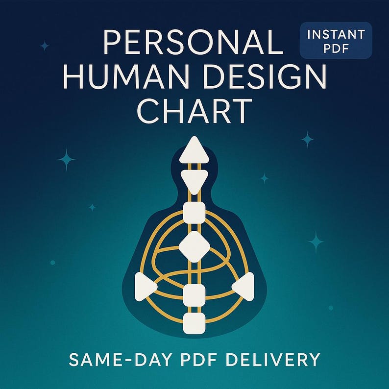 Personal Human Design Chart PDF | Custom Human Design Reading | Instant Energy Blueprint | Same ...
