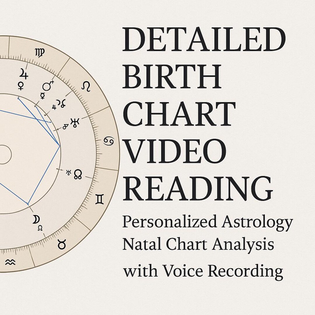 Personalized Natal Chart Video Reading: Astrology Analysis (digital) - Etsy