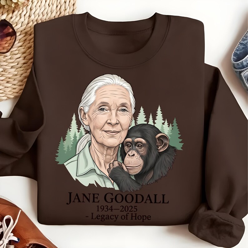 10+ Jane Goodall Png Bundle, Jane Goodall Shirt, Remember Jane Goddall ...