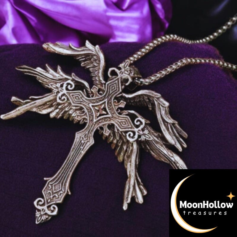 Goth Angel Wings Charm - Etsy