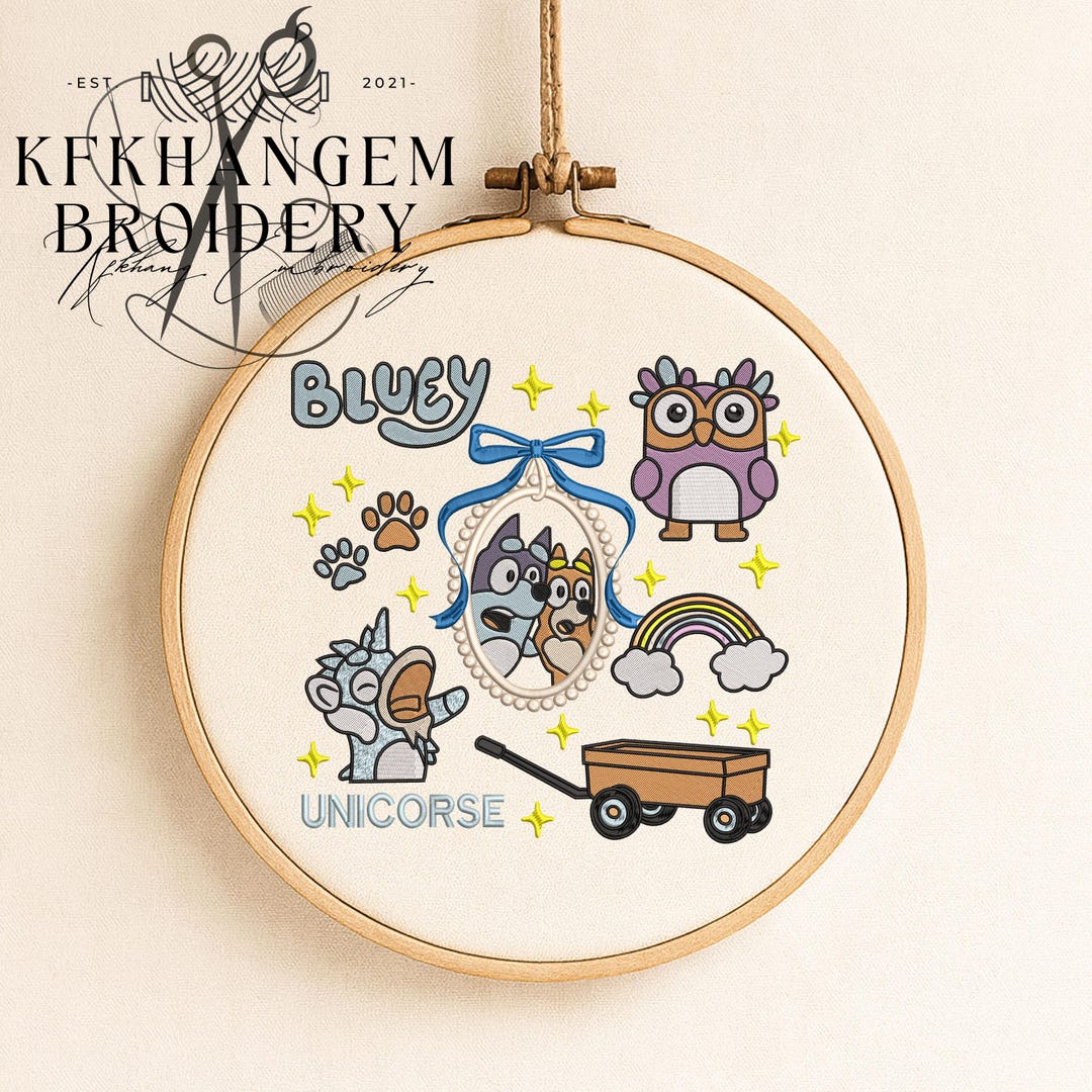 Girl Embroidery Design, Cute Puppy Party Machine Embroidery File, Kids ...