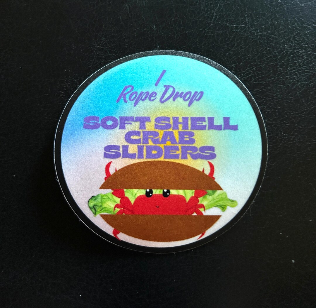I Rope Drop Soft Shell Crab Slider Vinyl Sticker (walt Disney World ...