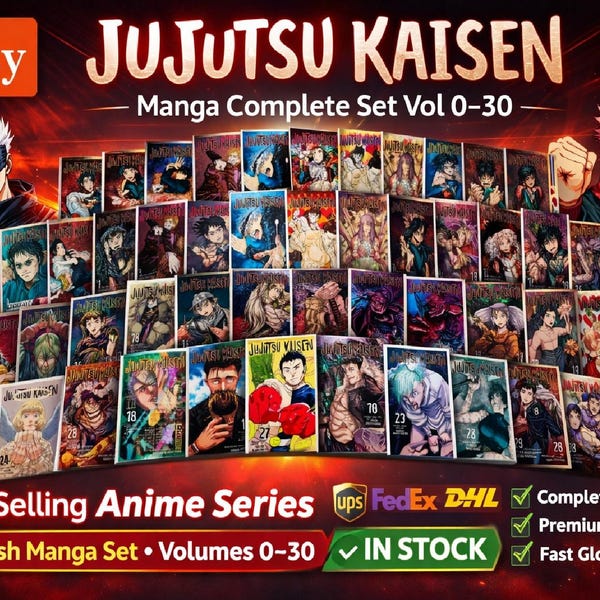 Jjk Complete Manga Box Set - Etsy