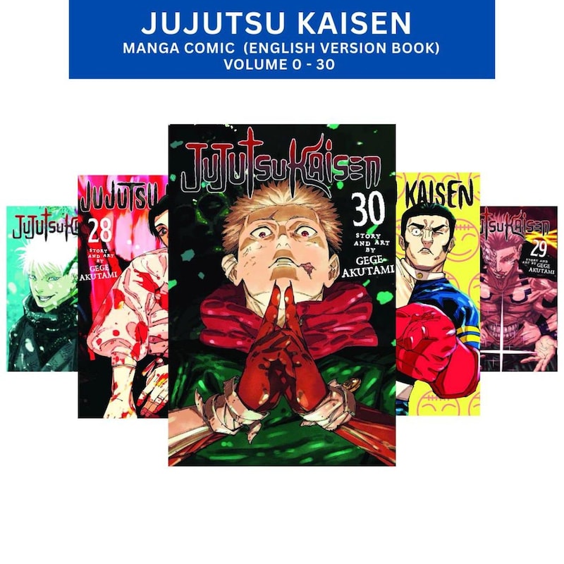 Jjk Complete Manga Box Set - Etsy