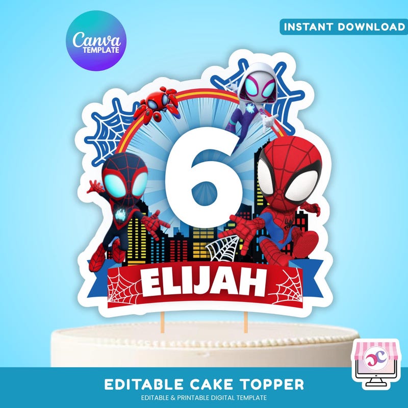 Spiderman Cake Wafers - Etsy UK