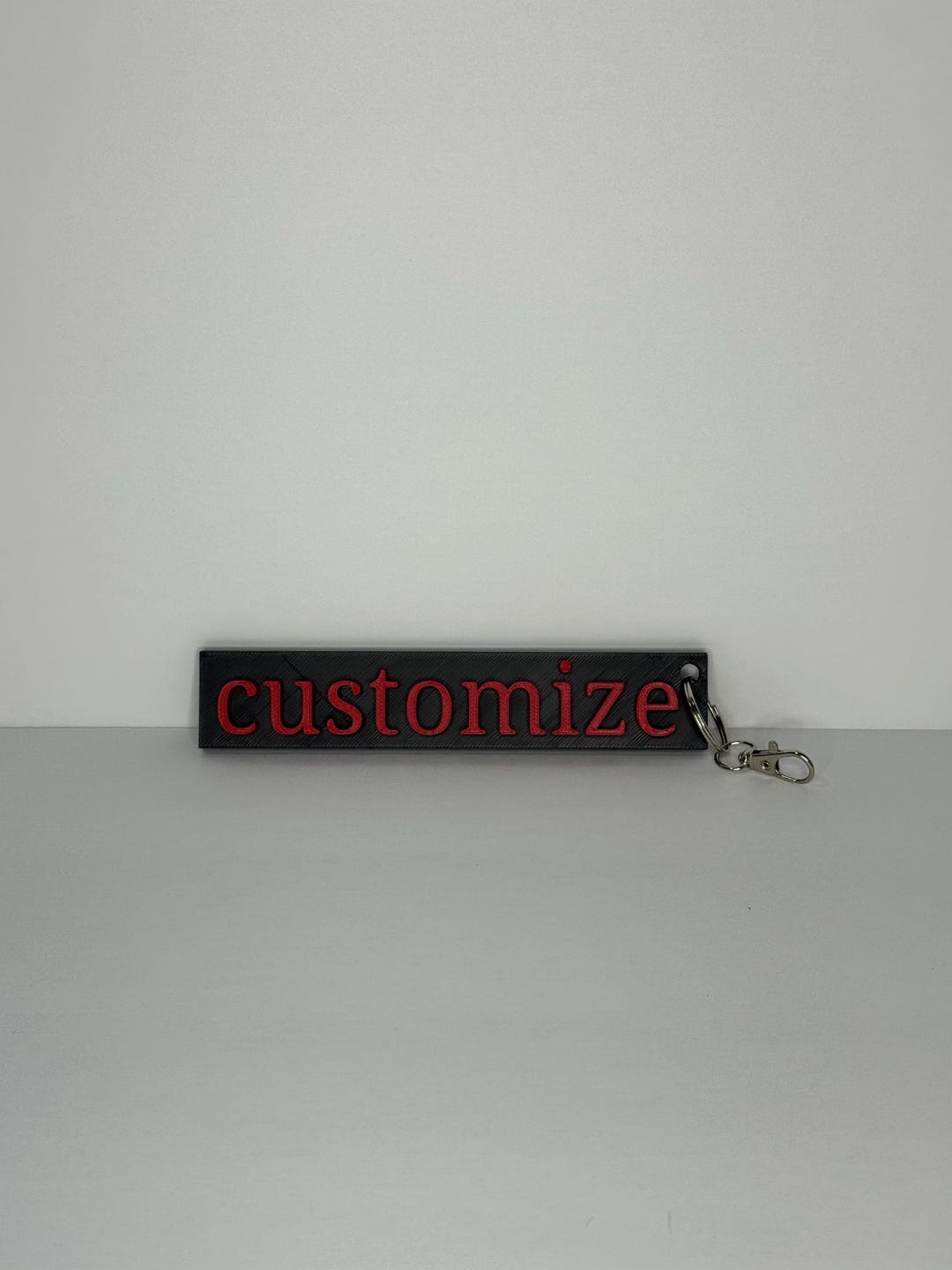 Custom 3D Printed Name Keychain Personalized Modern Key Tag - Etsy