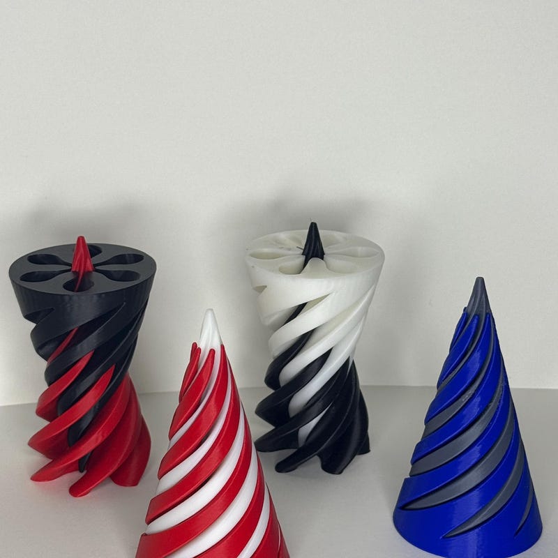 3d Printed Spiral Cone - Etsy