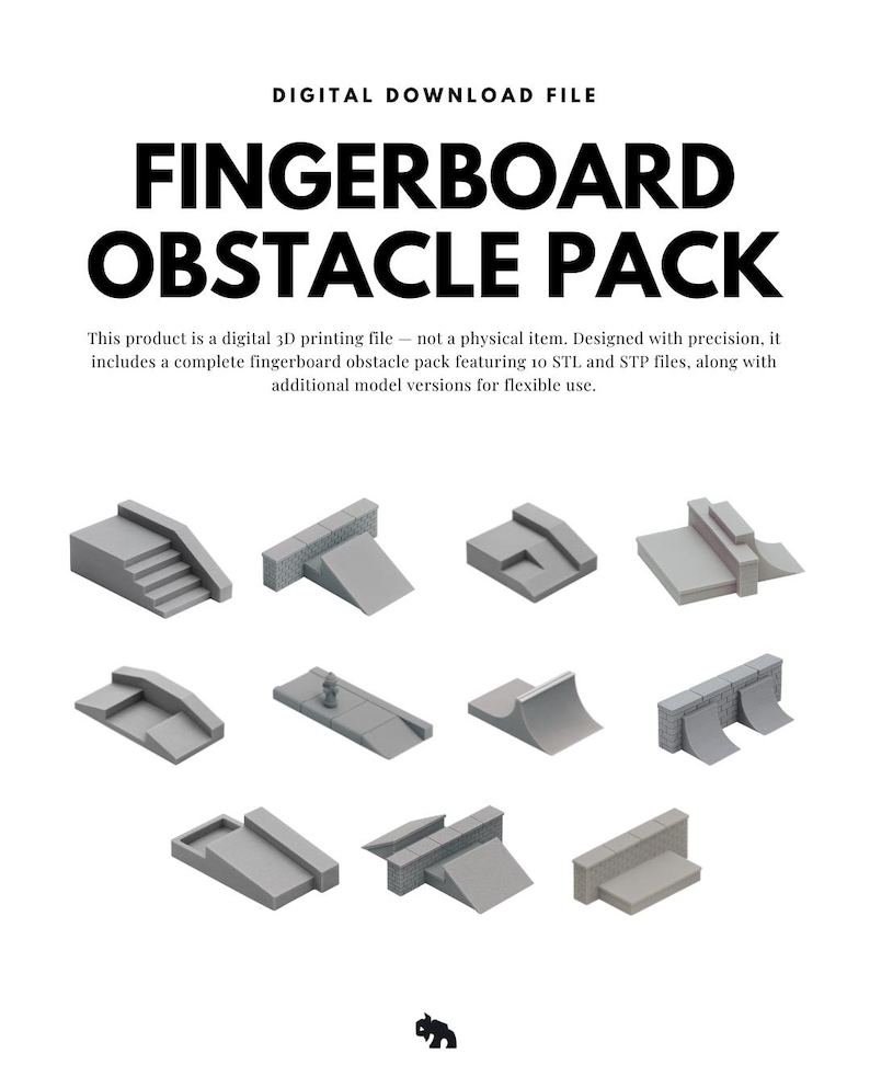 Fingerboard Obstacle Pack - 3D Printfiles Mega Set (digital) - Etsy