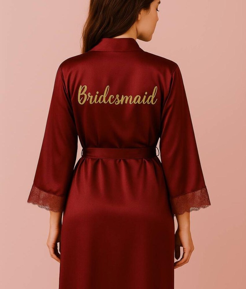 Personalized Long Robes, Wedding Robe , Personalized Bridesmaid Gifts ...