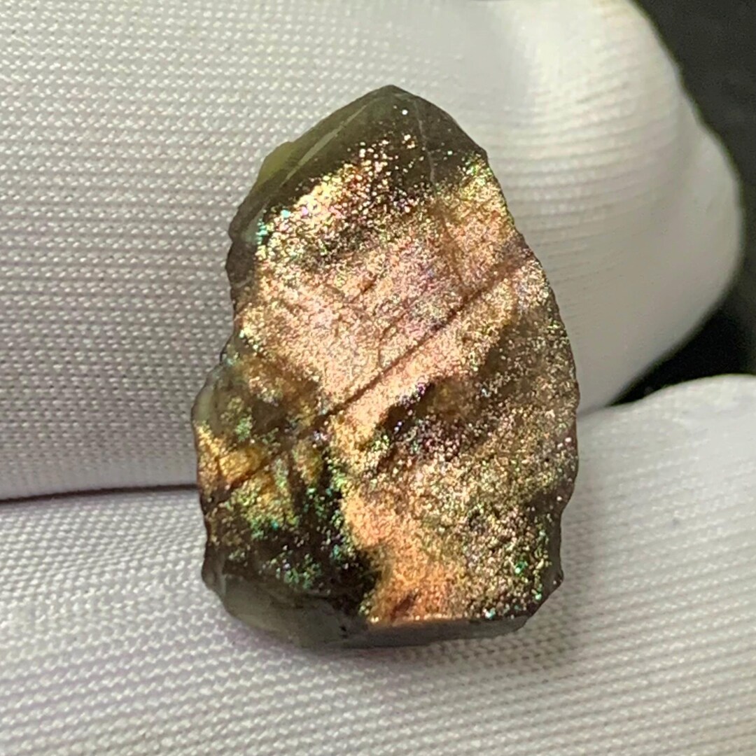 Rainbow Lattice Sunstone: Raw Purple Haze Gemstone From Tanzania - Etsy