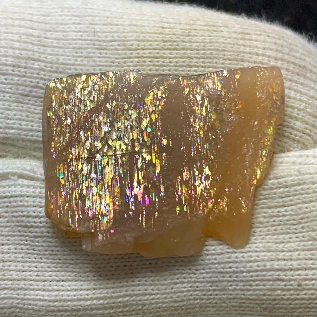 Natural Meteor Shower Sunstone Raw From Tanzania” Size = 21x15x2 Mm ...