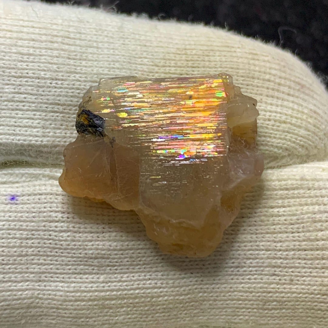 Natural Meteor Shower Sunstone Raw From Tanzania” Size = 20x18x5 Mm ...