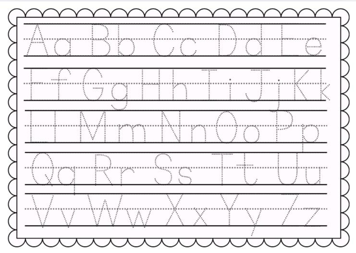 Kids Letter Tracing Worksheets PDF | Printable Alphabet Practice for ...