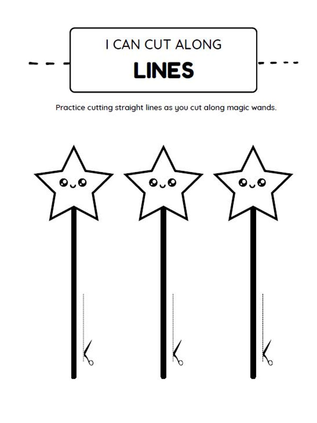 Fun and Educational Scissor Cutting Activity for Kids – Printable PDF ...