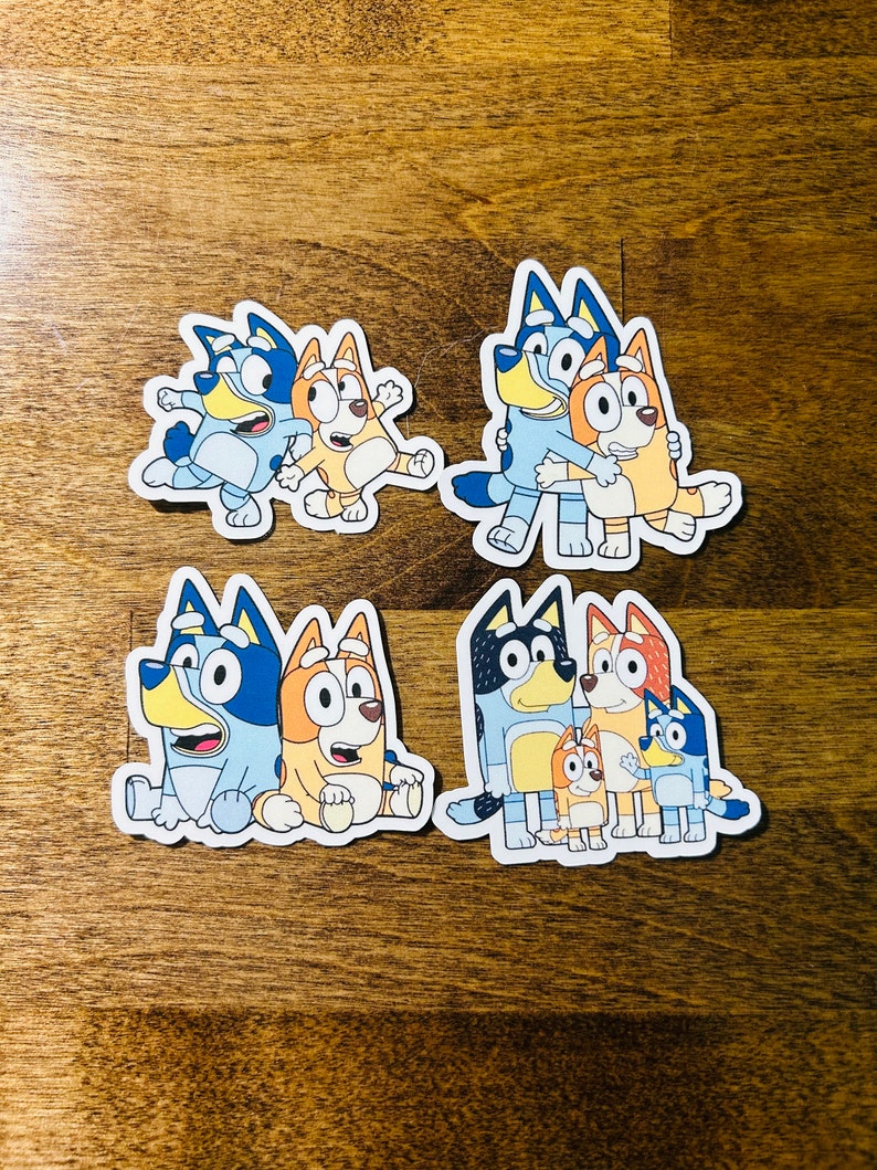 Bluey Stickers Bluey Sticker Set Bluey Water Bottle - Etsy